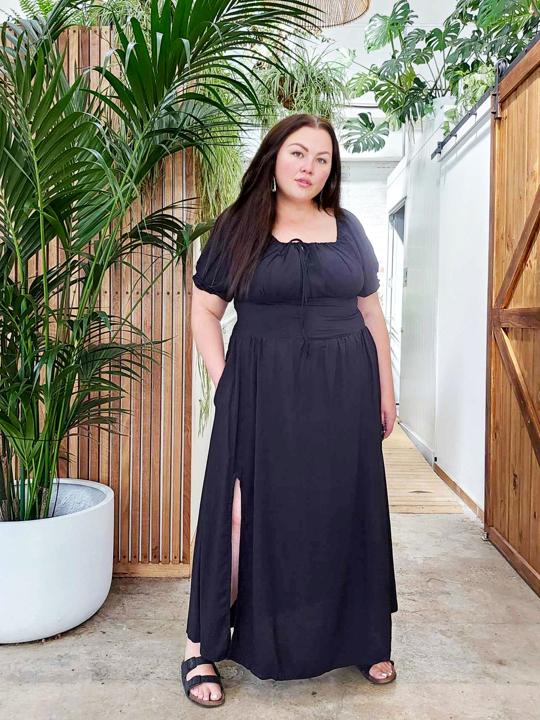 Ethically Made Plus Size Maxi Dress by HOPE & HARVEST Helena ...