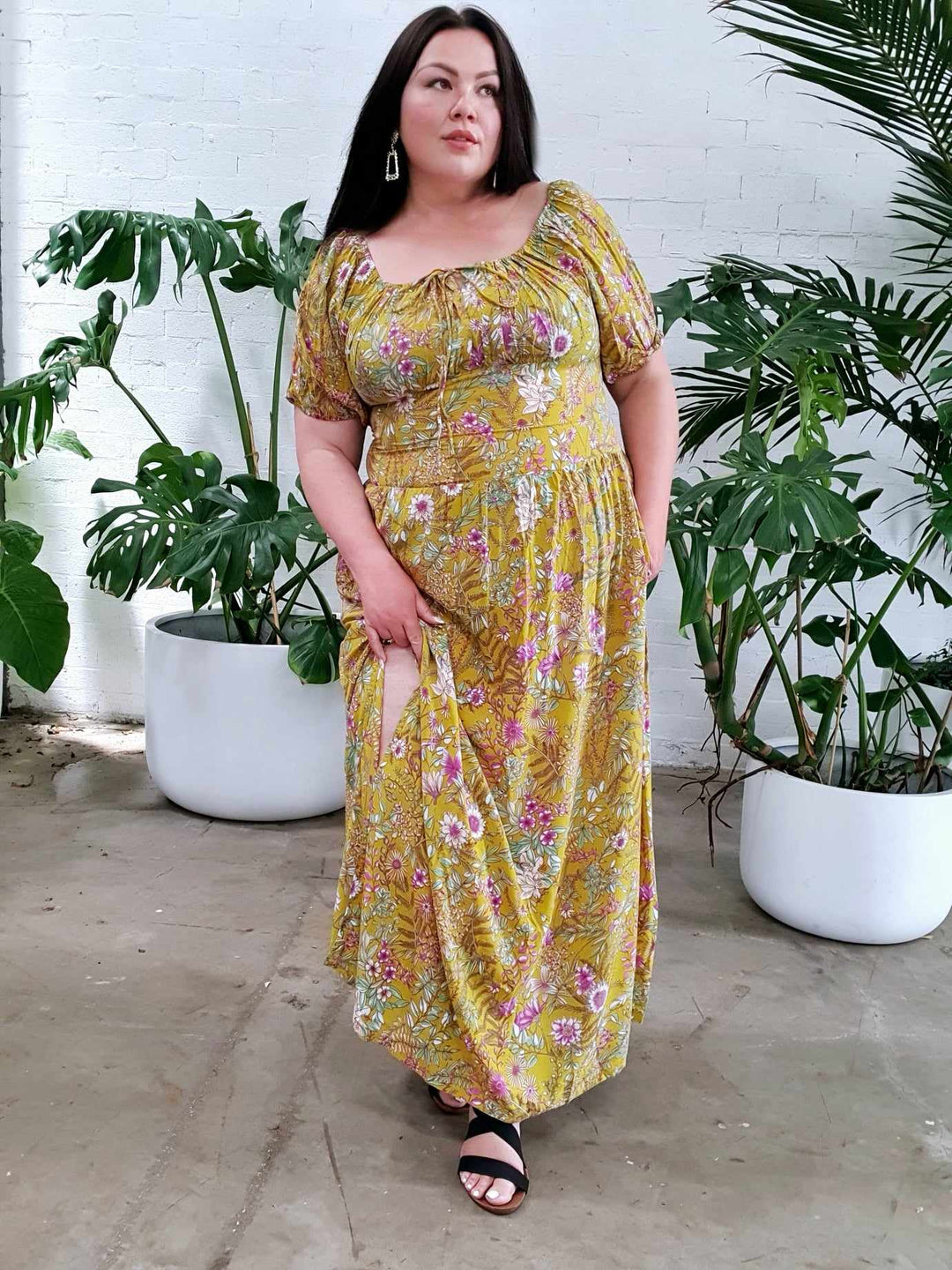 Ethically Made Plus Size Maxi Dress by HOPE & HARVEST Helena ...